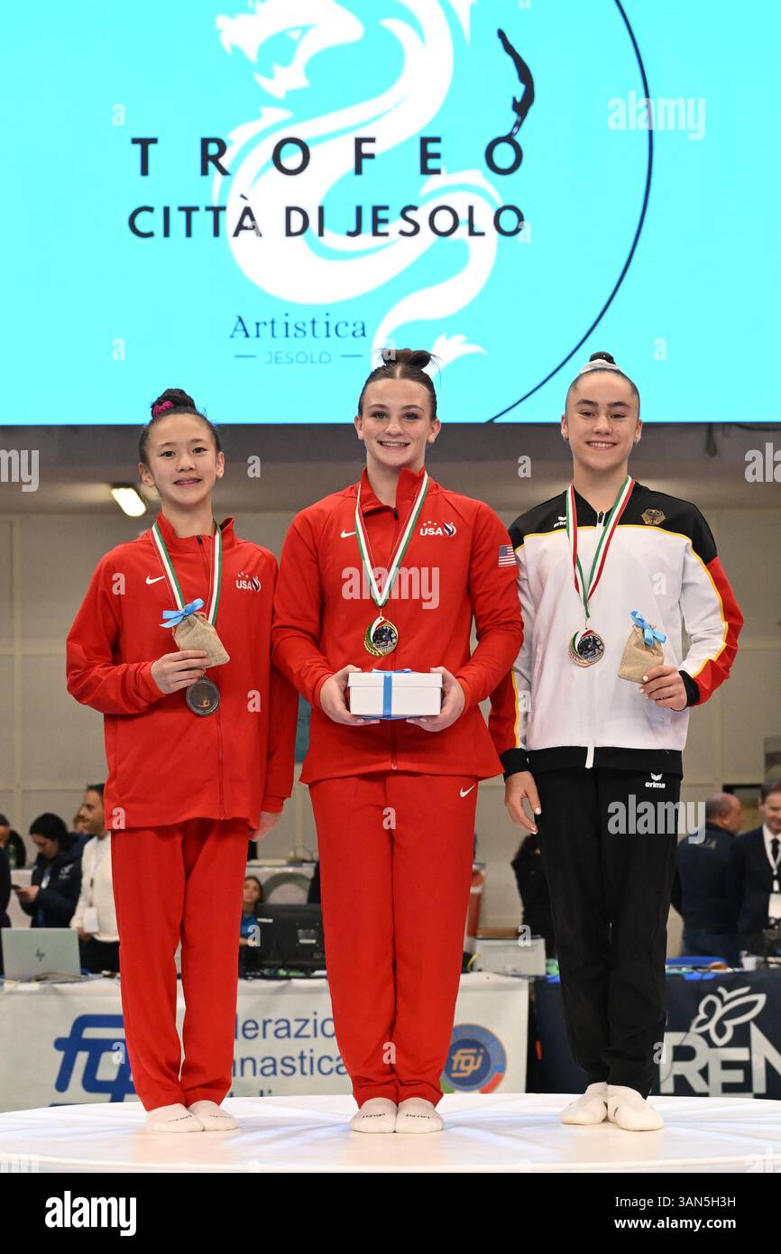 Jesolo, Italy. 14th Apr, 2025. Jesolo Trophy captured at Pala Turismo, Jesolo on 13.Apr.2025 by ...