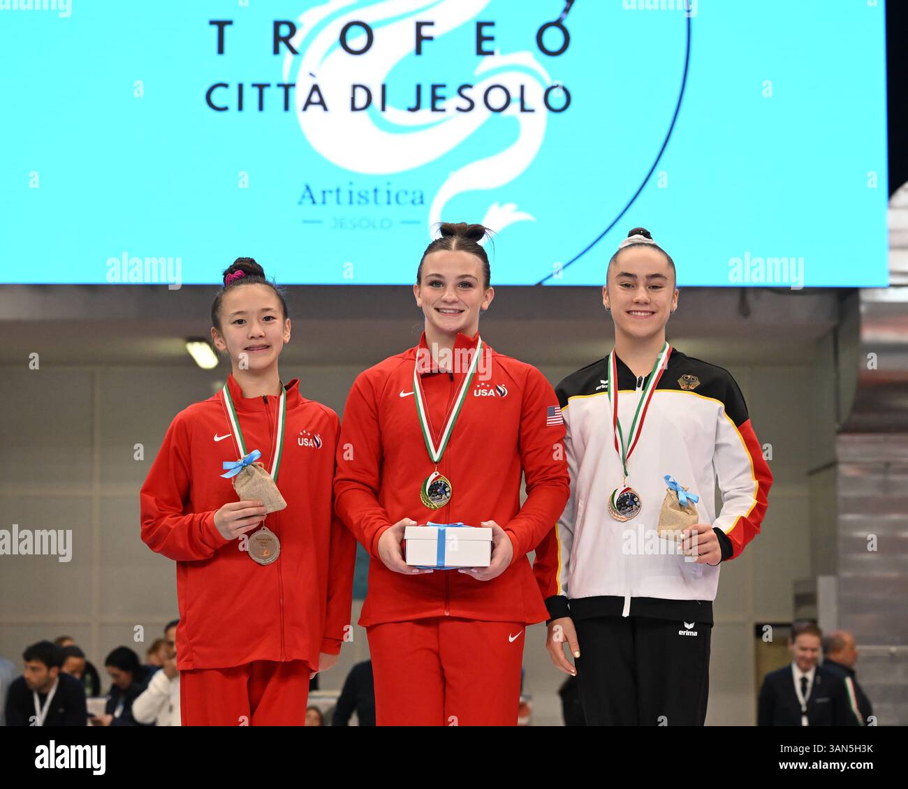 Jesolo, Italy. 14th Apr, 2025. Jesolo Trophy captured at Pala Turismo, Jesolo on 13.Apr.2025 by ...