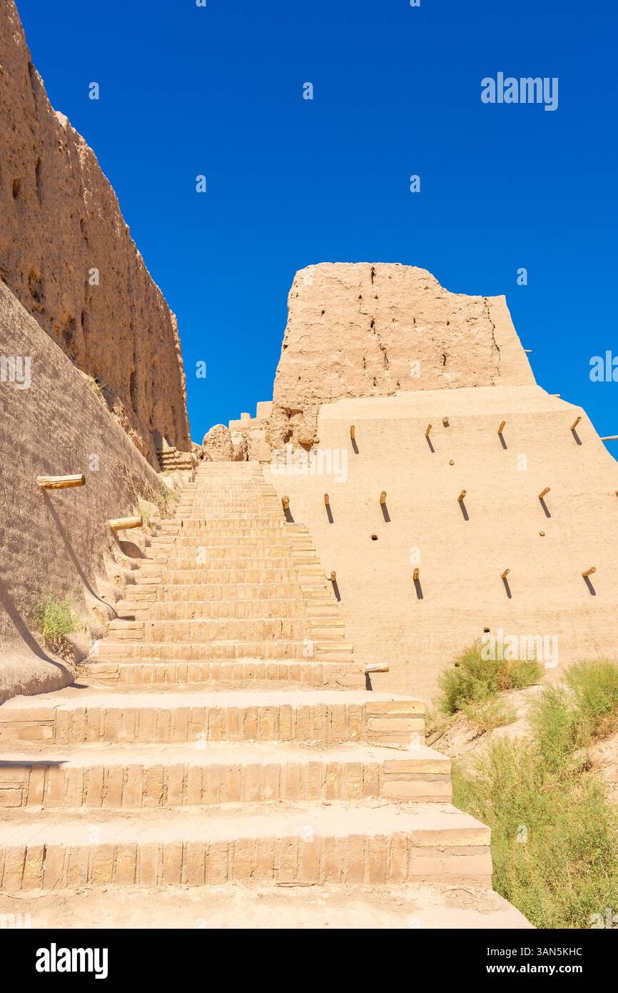 Ancient fortress of Kyzil Qala, Khorezm region, Uzbekistan Stock Photo ...