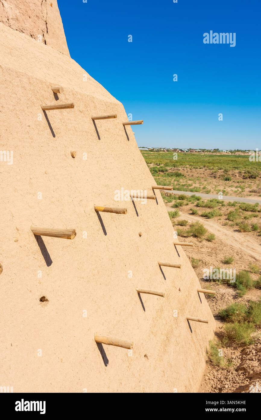 Ancient fortress of Kyzil Qala, Khorezm region, Uzbekistan Stock Photo ...