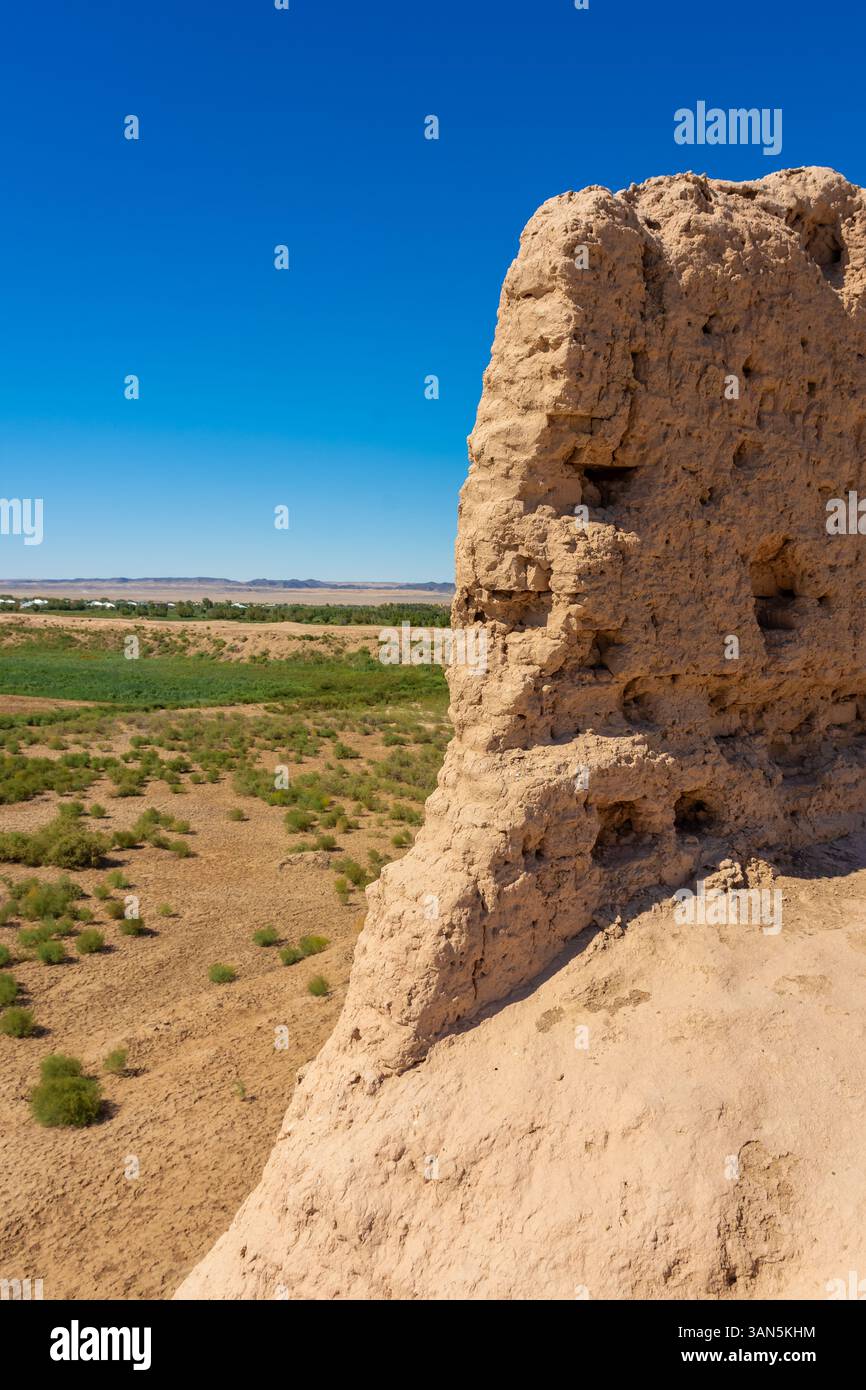 Ancient fortress of Kyzil Qala, Khorezm region, Uzbekistan Stock Photo ...
