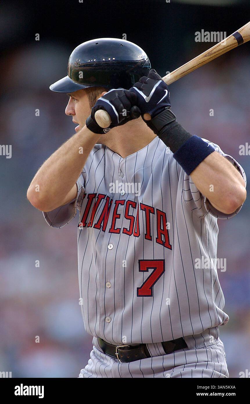 June 29, 2007: Minnesota catcher #7 Joe Mauer stands in at the plate ...