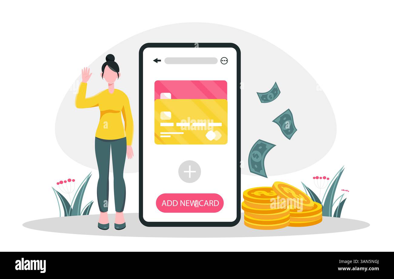 Digital banking fintech interface Cut Out Stock Images & Pictures - Alamy