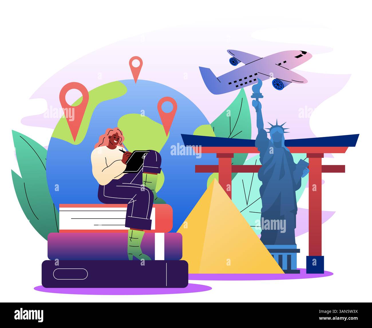 Trave destinations Stock Vector Images - Alamy