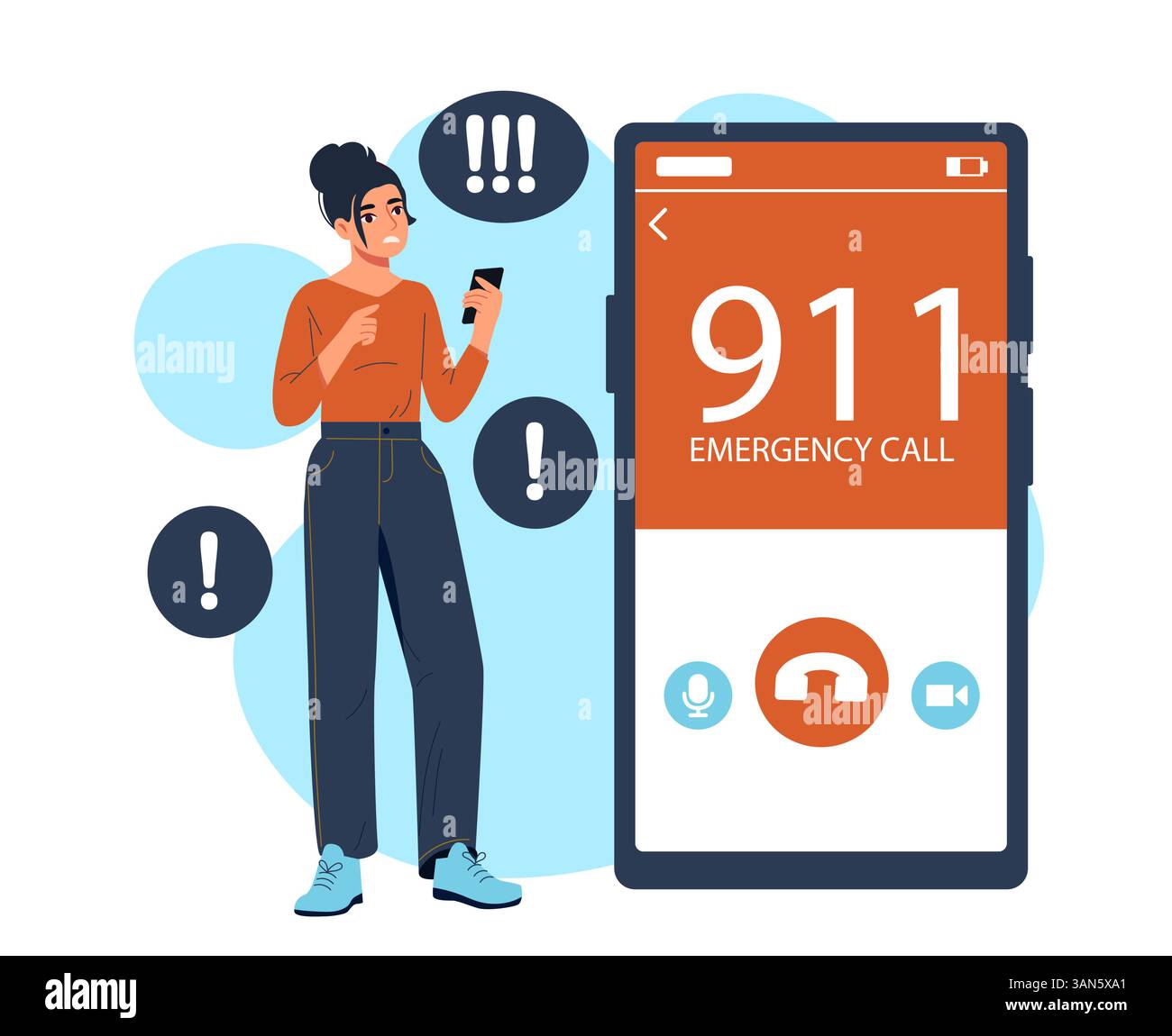 Emergency response scene Stock Vector Images - Alamy