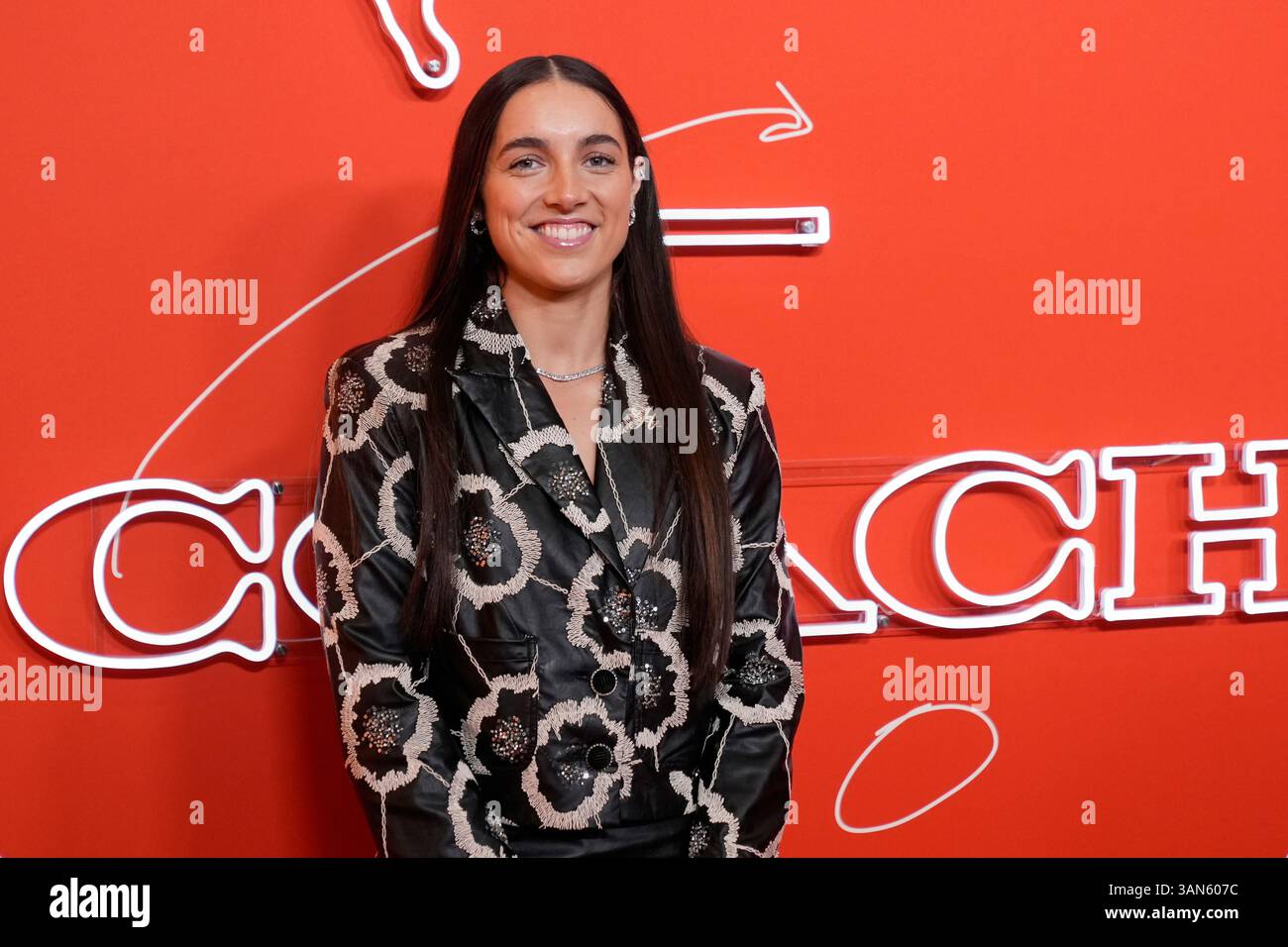 Kentucky's Georgia Amoore poses before the WNBA basketball draft ...