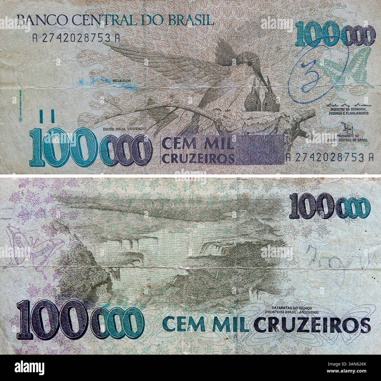 brazilian antiques bill in front and verse. used in the season of high ...