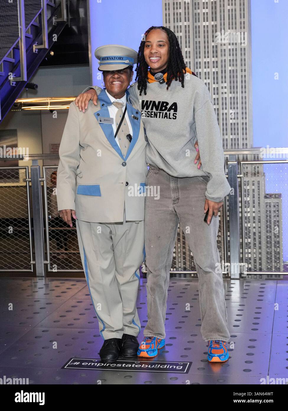 Photo by: Maureen Adarve/STAR MAX/IPx 2025 4/14/25 WNBA draftee Aziaha ...