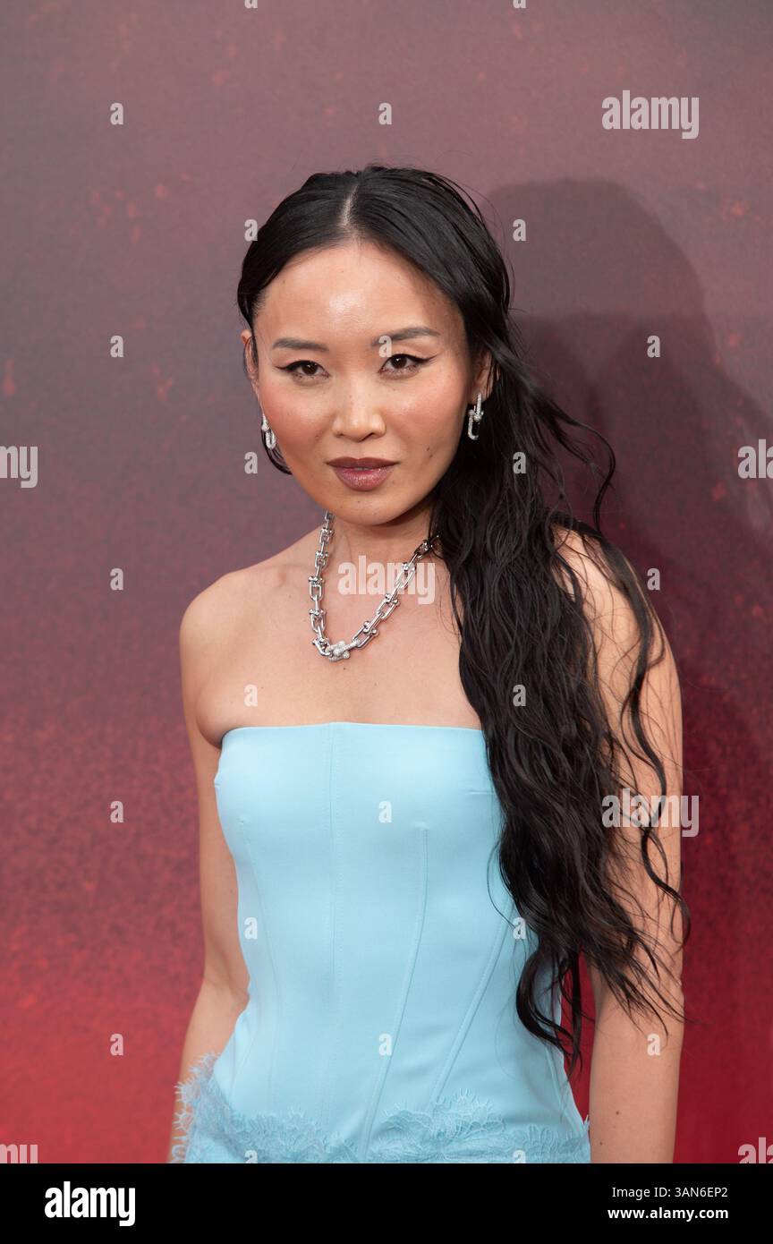 London, United Kingdom. 14th April 2025. Li Jun Li on the red carpet at ...