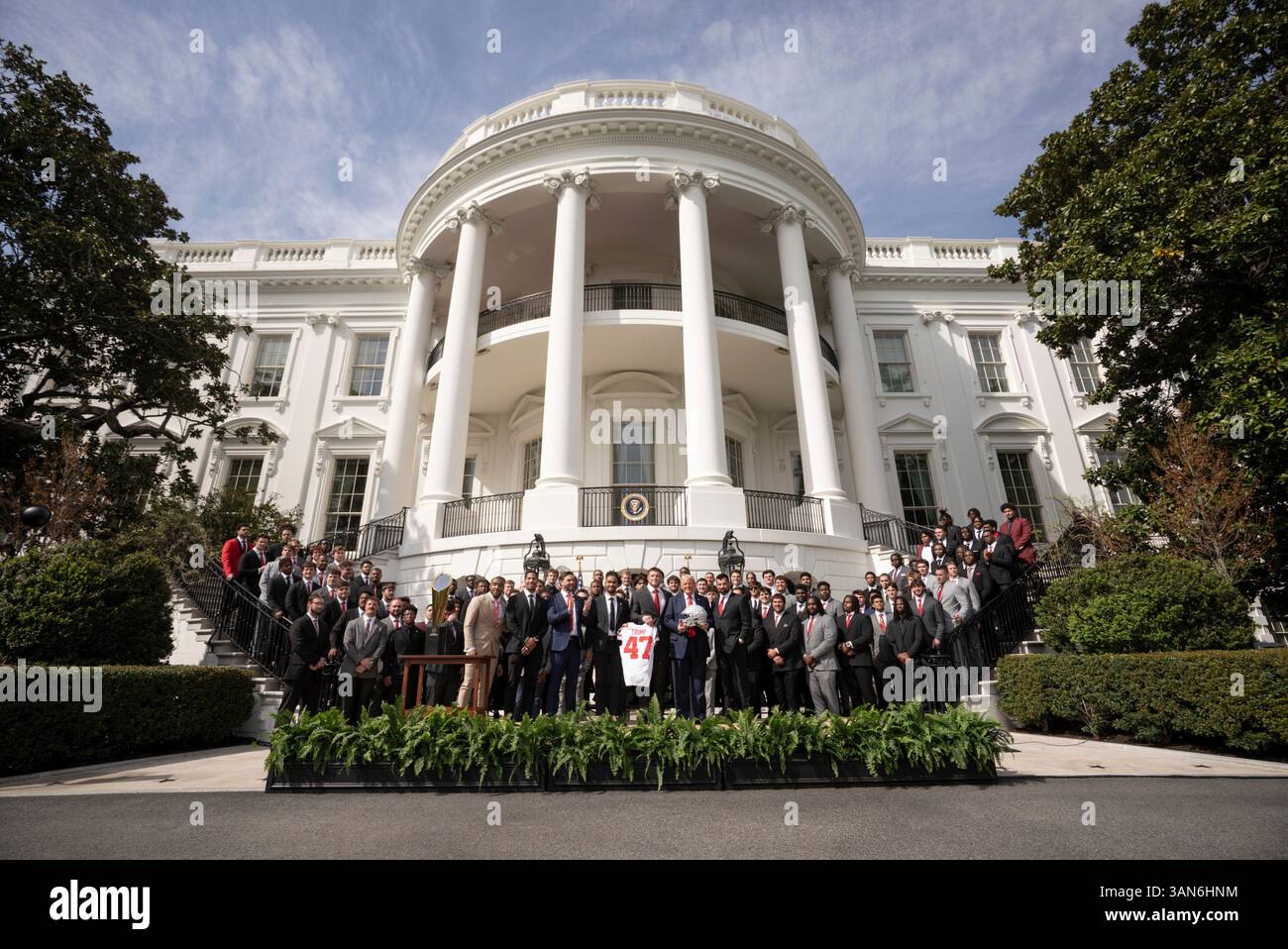 Washington, United States. 14th Apr, 2025. President Trump holds a ...