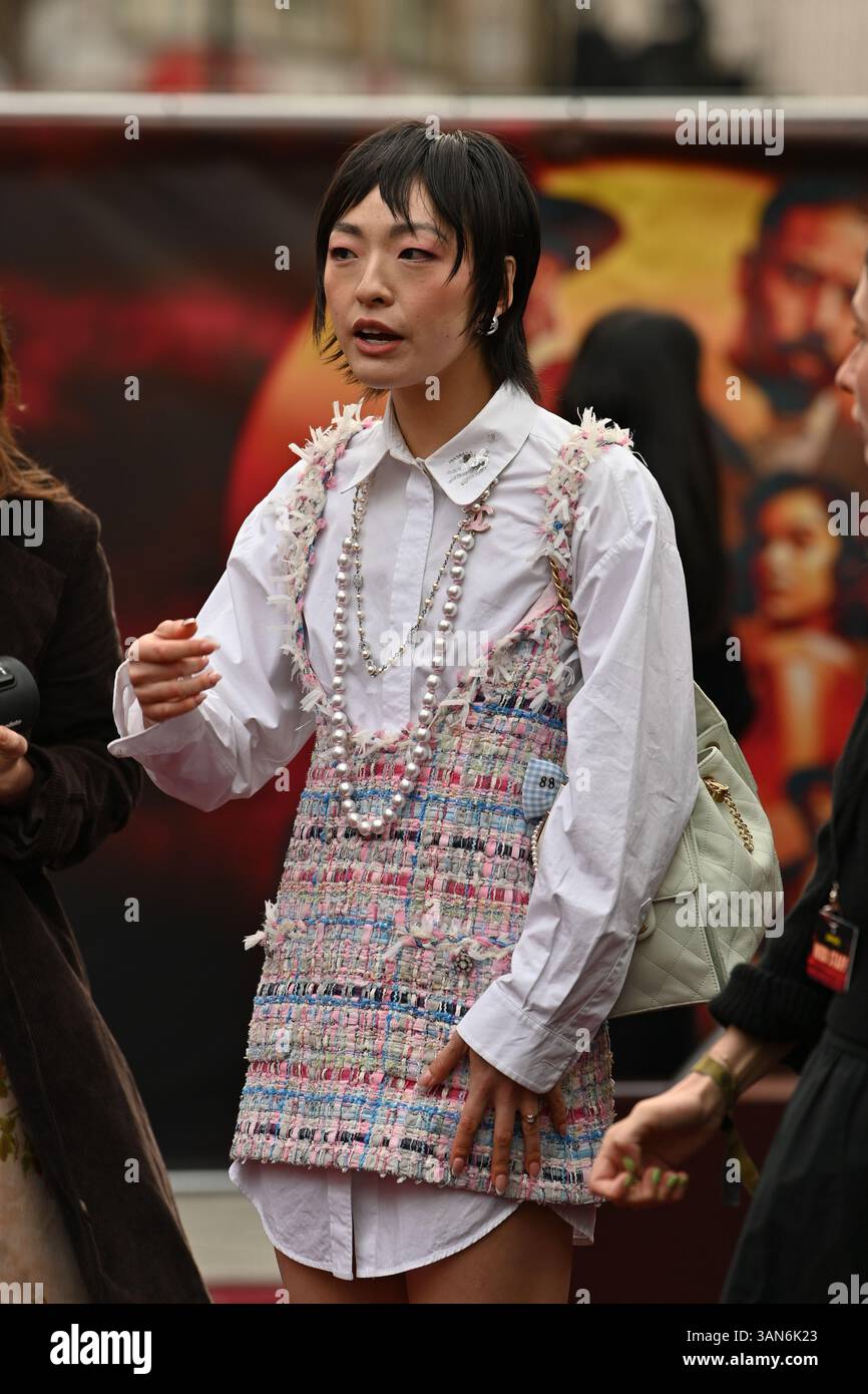 LONDON, ENGLAND - APRIL 14 2025: Patricia Zhou attends Sinners European ...