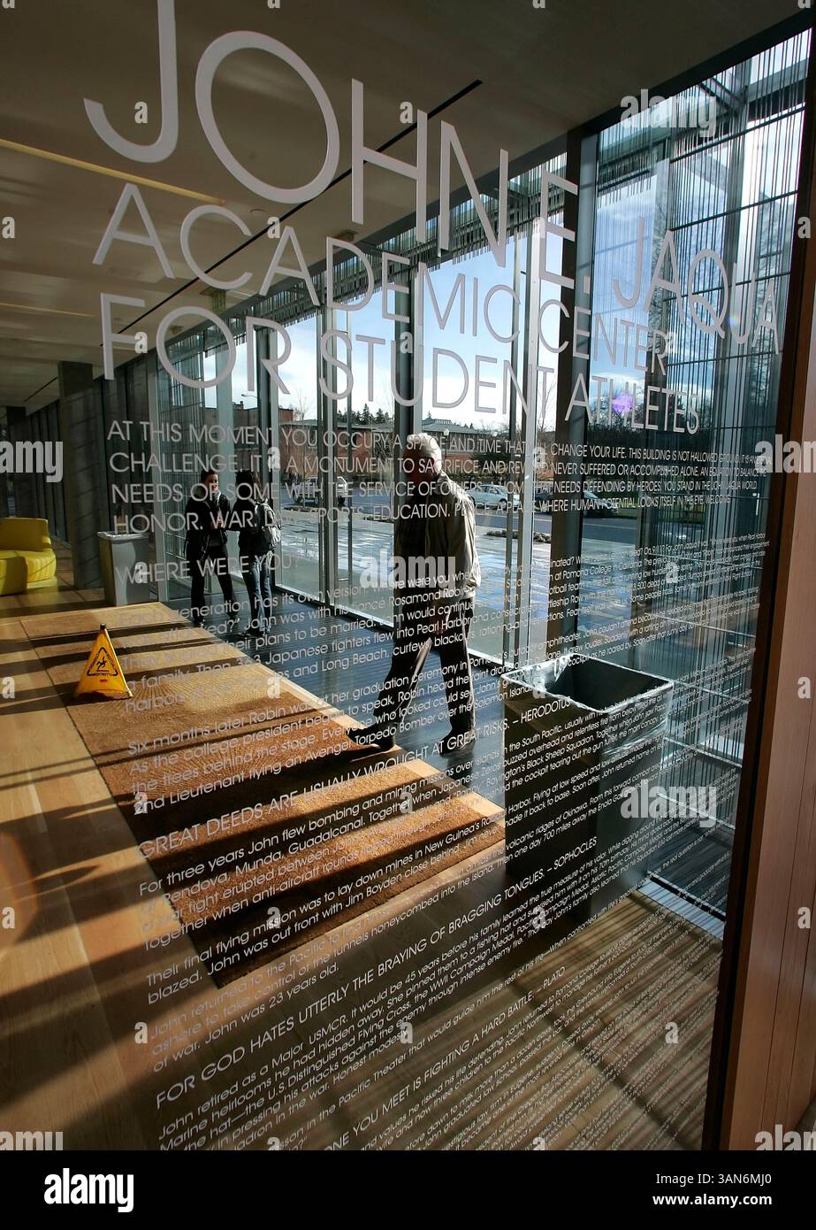 John jaqua academic center for student athletes hi-res stock ...