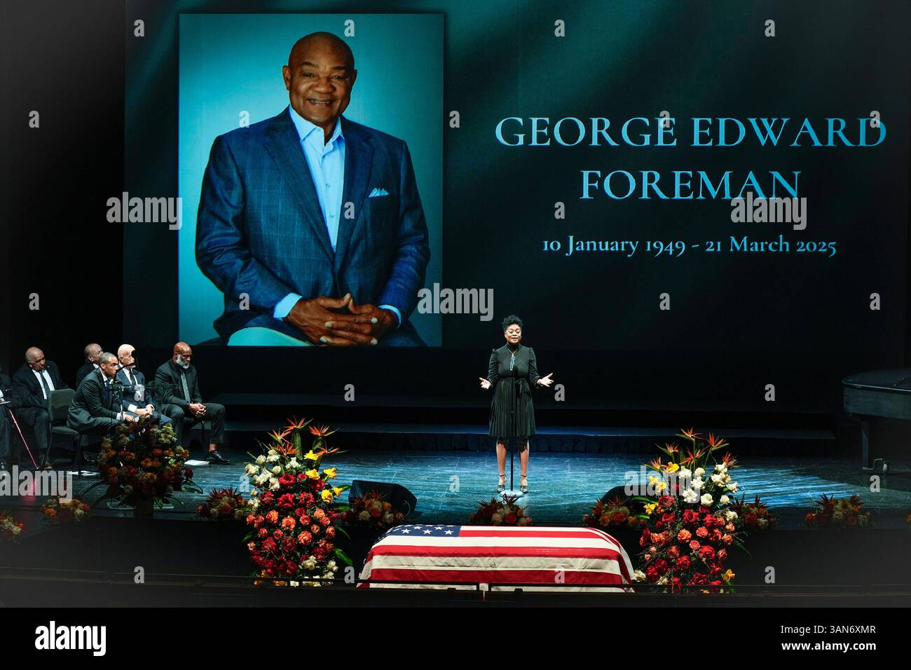 Dana Clark Green sings "Precious Lord" during a memorial service for ...