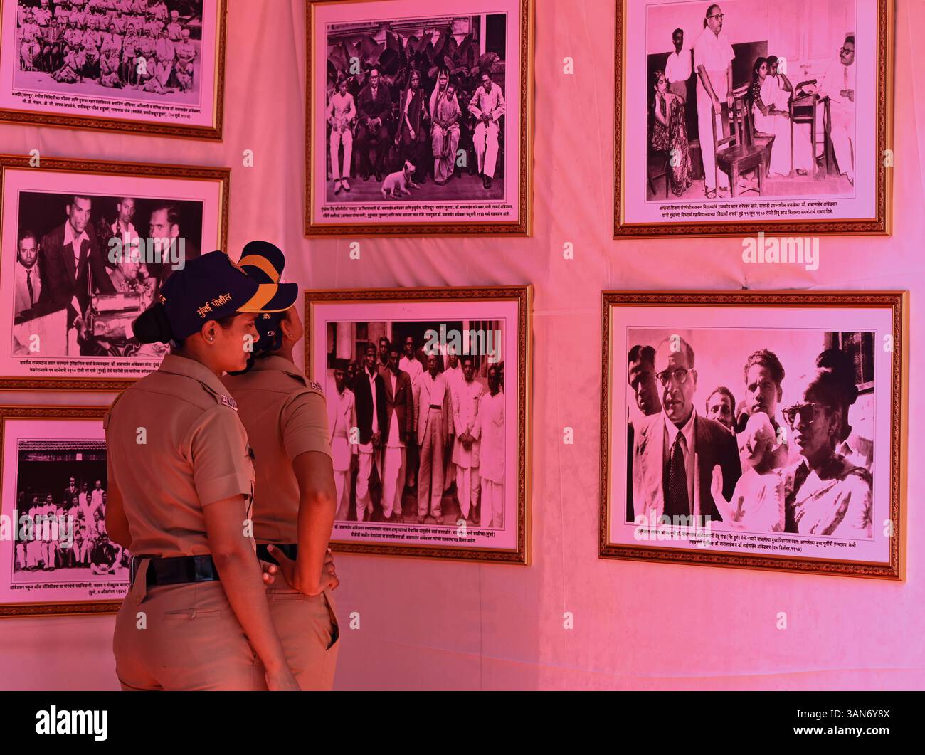 MUMBAI, INDIA - APRIL 14: Female constables viewing a rare photo ...
