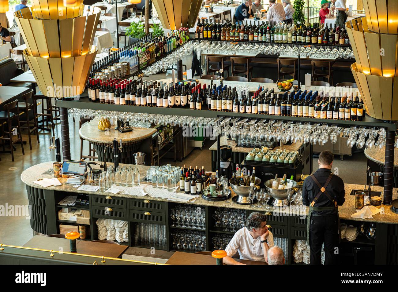Gothenburg, Sweden - May 11 2024: Bar and restaurant area at World of ...