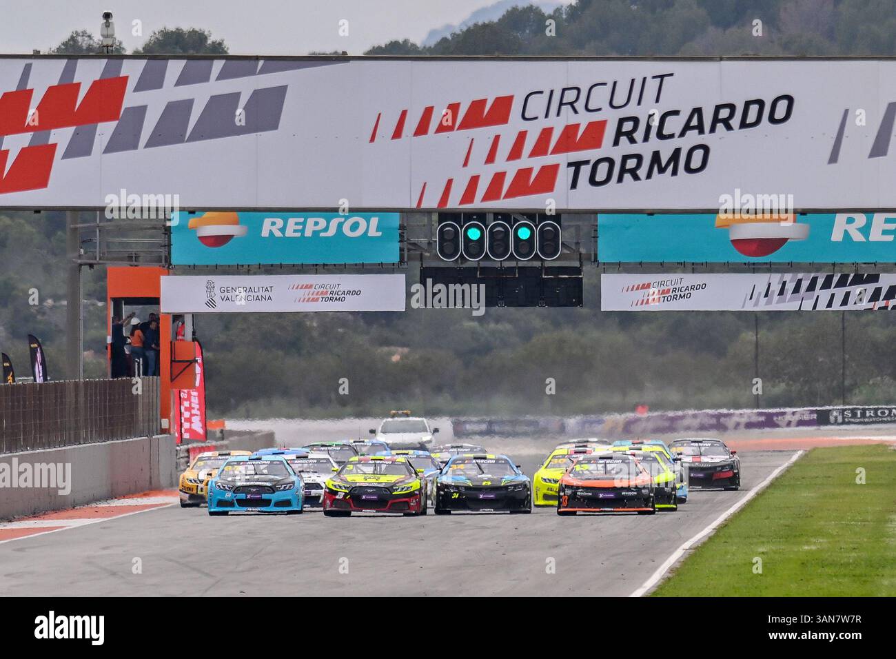 Valencia, Valencia, Spain. 13th Apr, 2025. competing in the NASCAR PRO races at the CHESTE ...