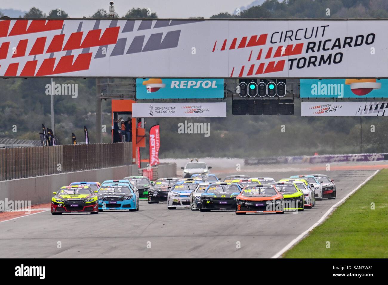 Valencia, Valencia, Spain. 13th Apr, 2025. competing in the NASCAR PRO races at the CHESTE ...