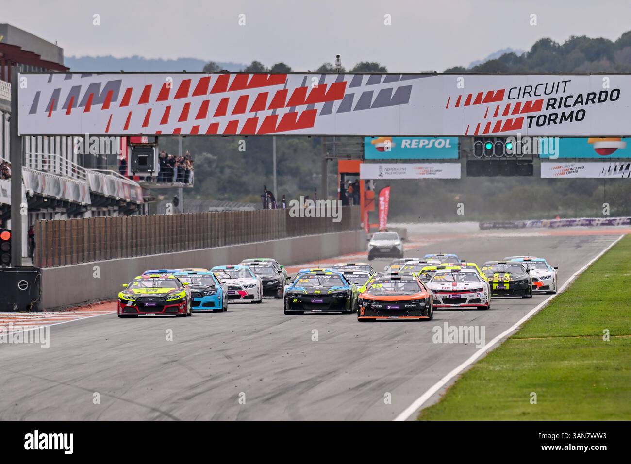 Valencia, Valencia, Spain. 13th Apr, 2025. competing in the NASCAR PRO races at the CHESTE ...