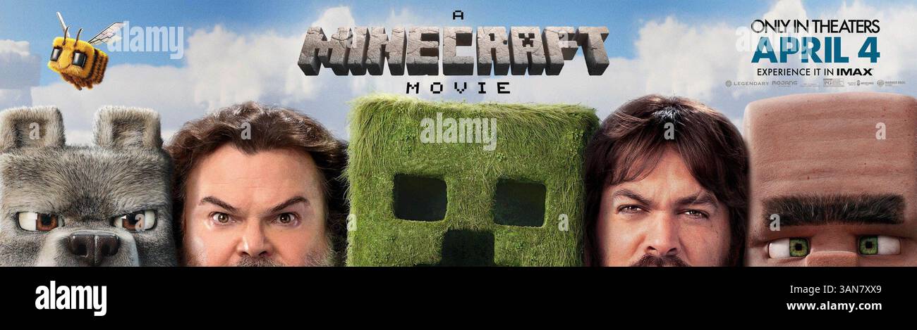 A MINECRAFT MOVIE, (aka MINECRAFT: THE MOVIE), US banner poster, from ...