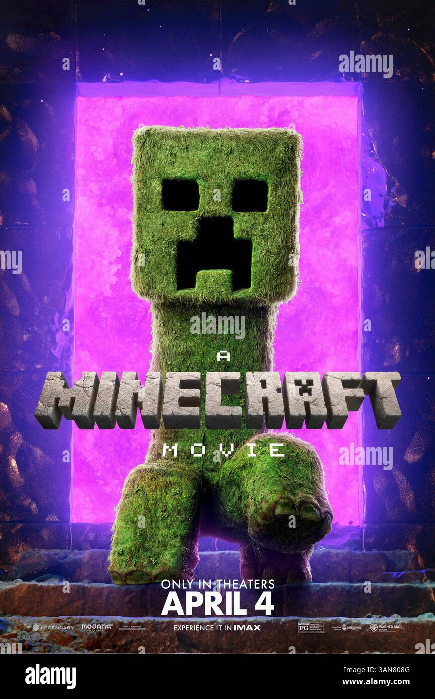 A MINECRAFT MOVIE, (aka MINECRAFT: THE MOVIE), US character poster ...