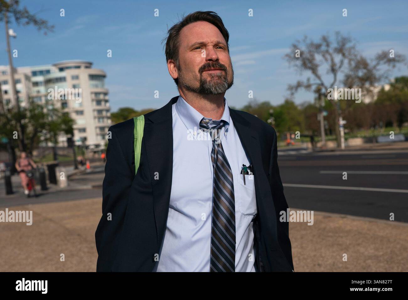 Daniel Matheson, a lawyer for the Federal Trade Commission, departs ...