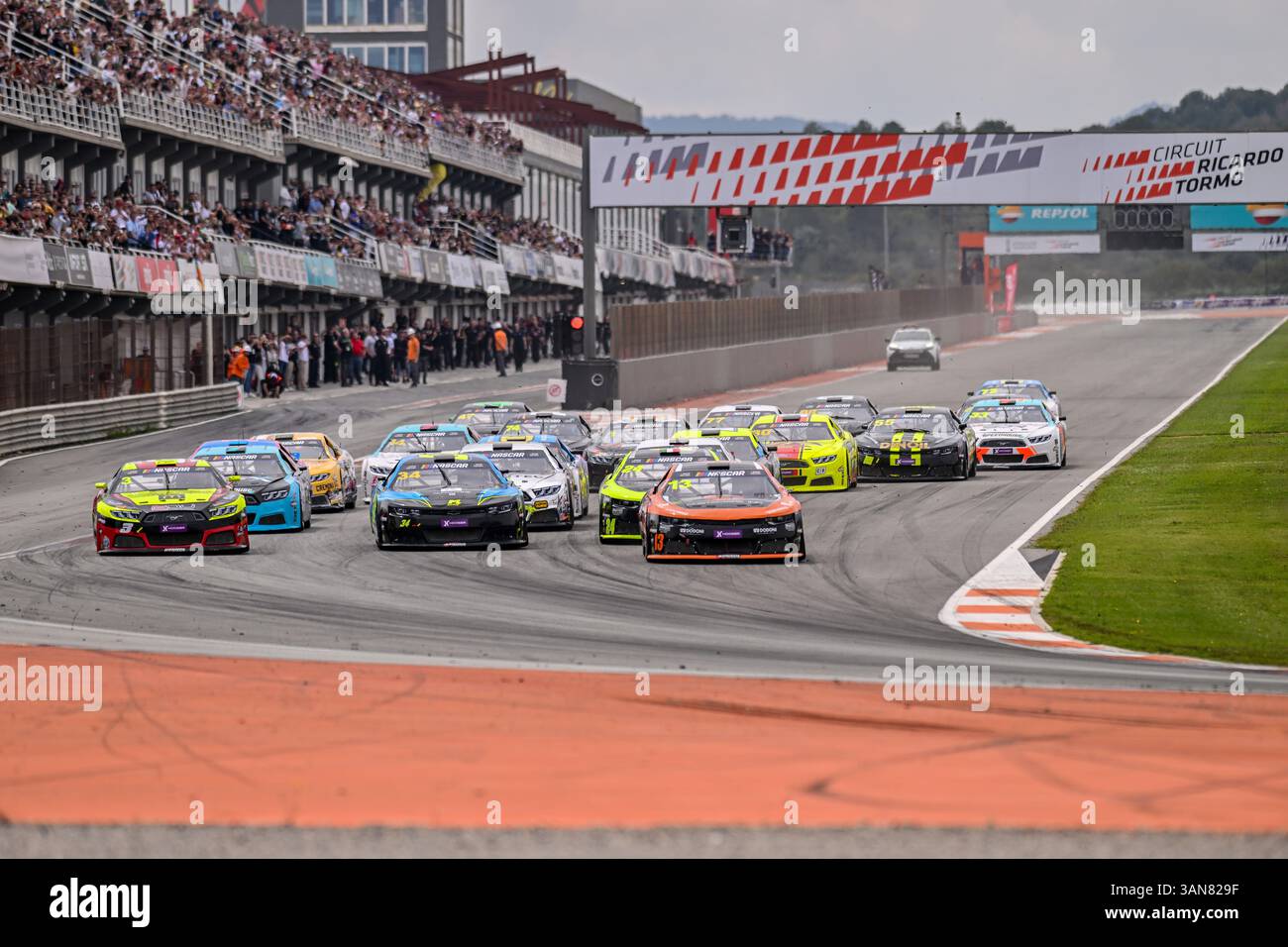 Valencia, Valencia, Spain. 13th Apr, 2025. competing in the NASCAR PRO races at the CHESTE ...