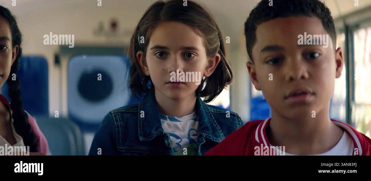 SKETCH, from left: Genesis Rose Brown, Bianca Belle, Jaxen Kenner, 2024. © Angel Studios ...