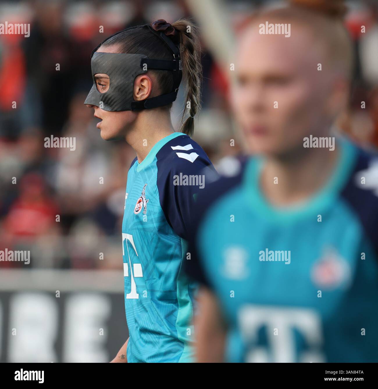 Vanessa Leimenstoll (Koeln), Leverkusen, Germany. 14th Apr, 2025. Women ...