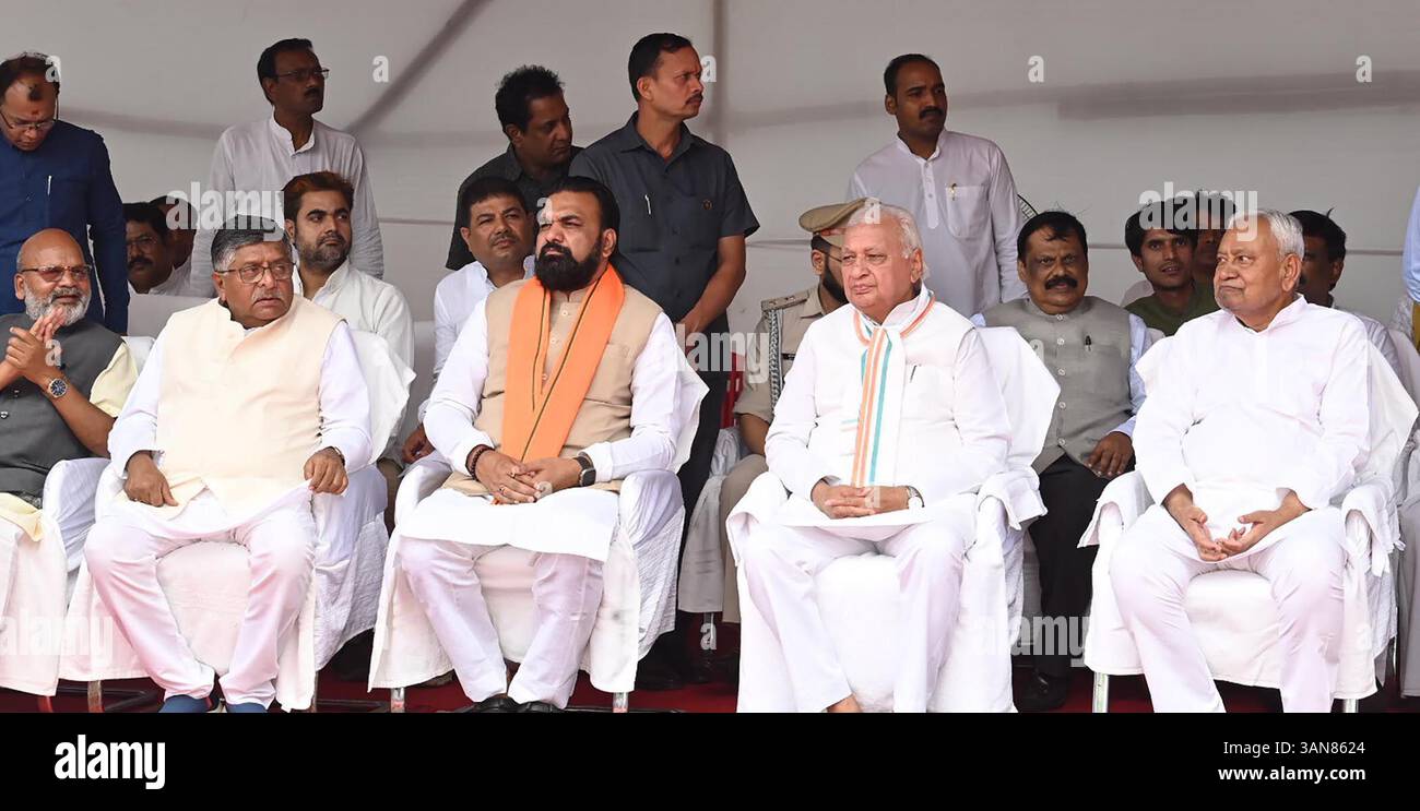 Patna, India. 14th Apr, 2025. PATNA, INDIA - APRIL 14: Bihar Governor ...