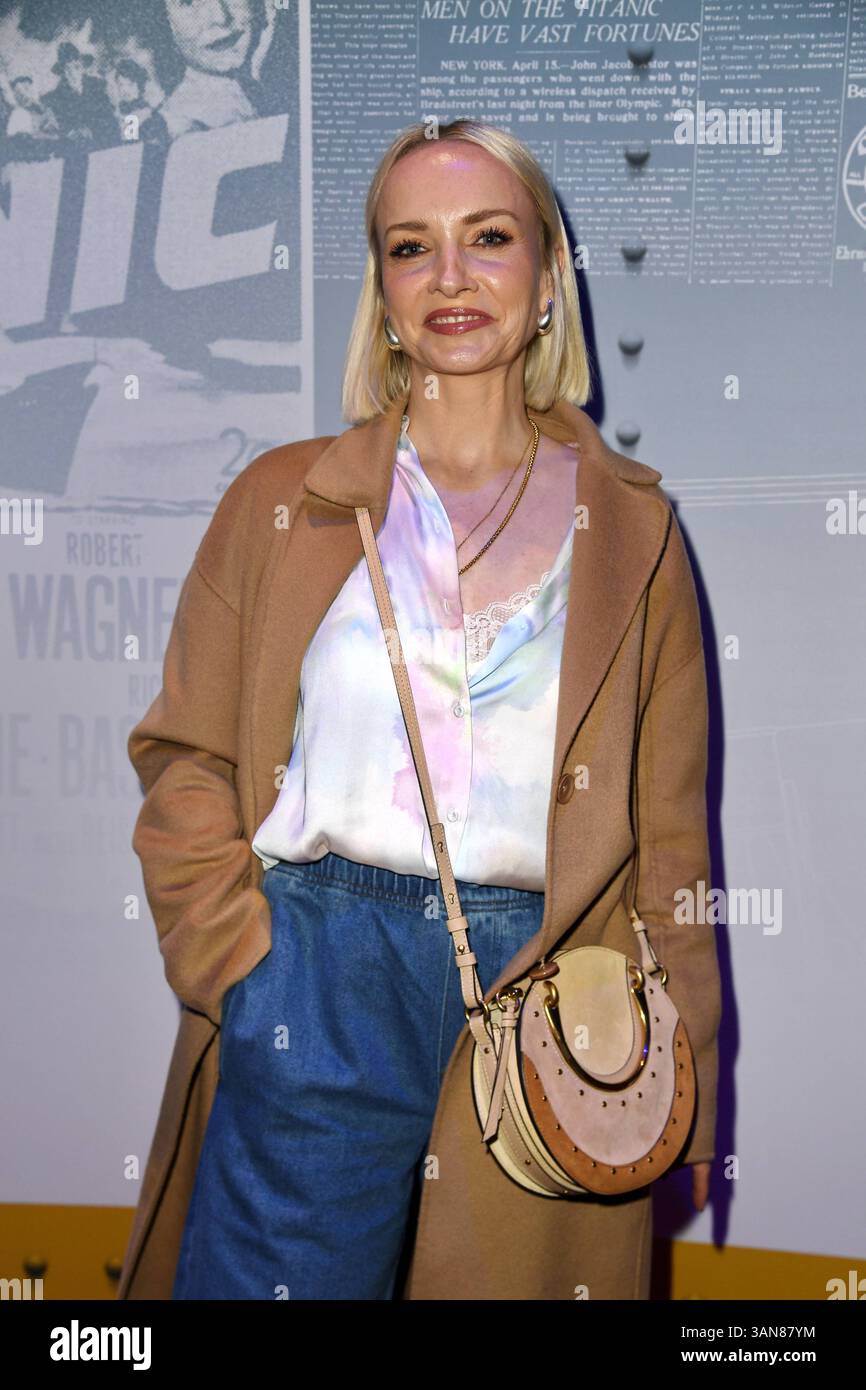 Janin Ullmann beim Opening Event zur TITANIC Ausstellung in Hamburg am ...