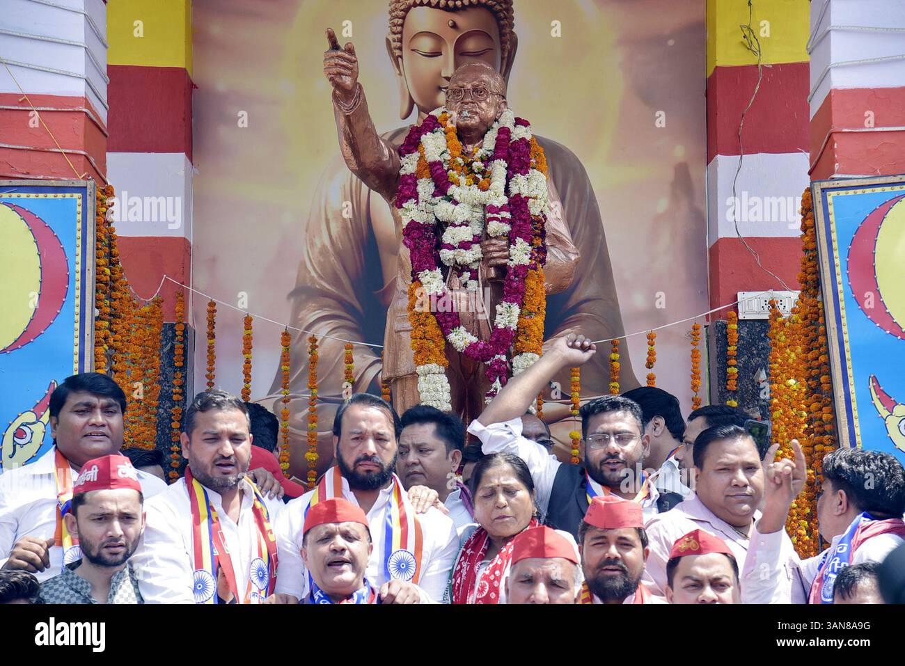 India. 14th Apr, 2025. GHAZIABAD, INDIA - APRIL 14: Samajwadi Party ...