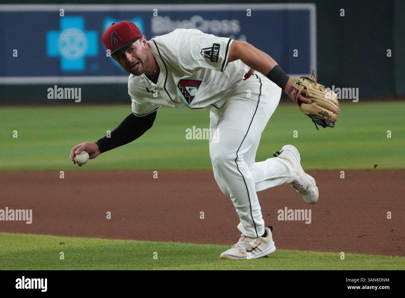 Arizona Diamondbacks second base Tim Tawa (13) in the first inning ...
