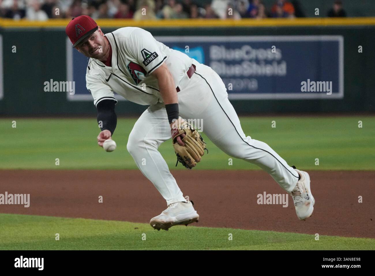 Arizona Diamondbacks second base Tim Tawa (13) in the first inning ...