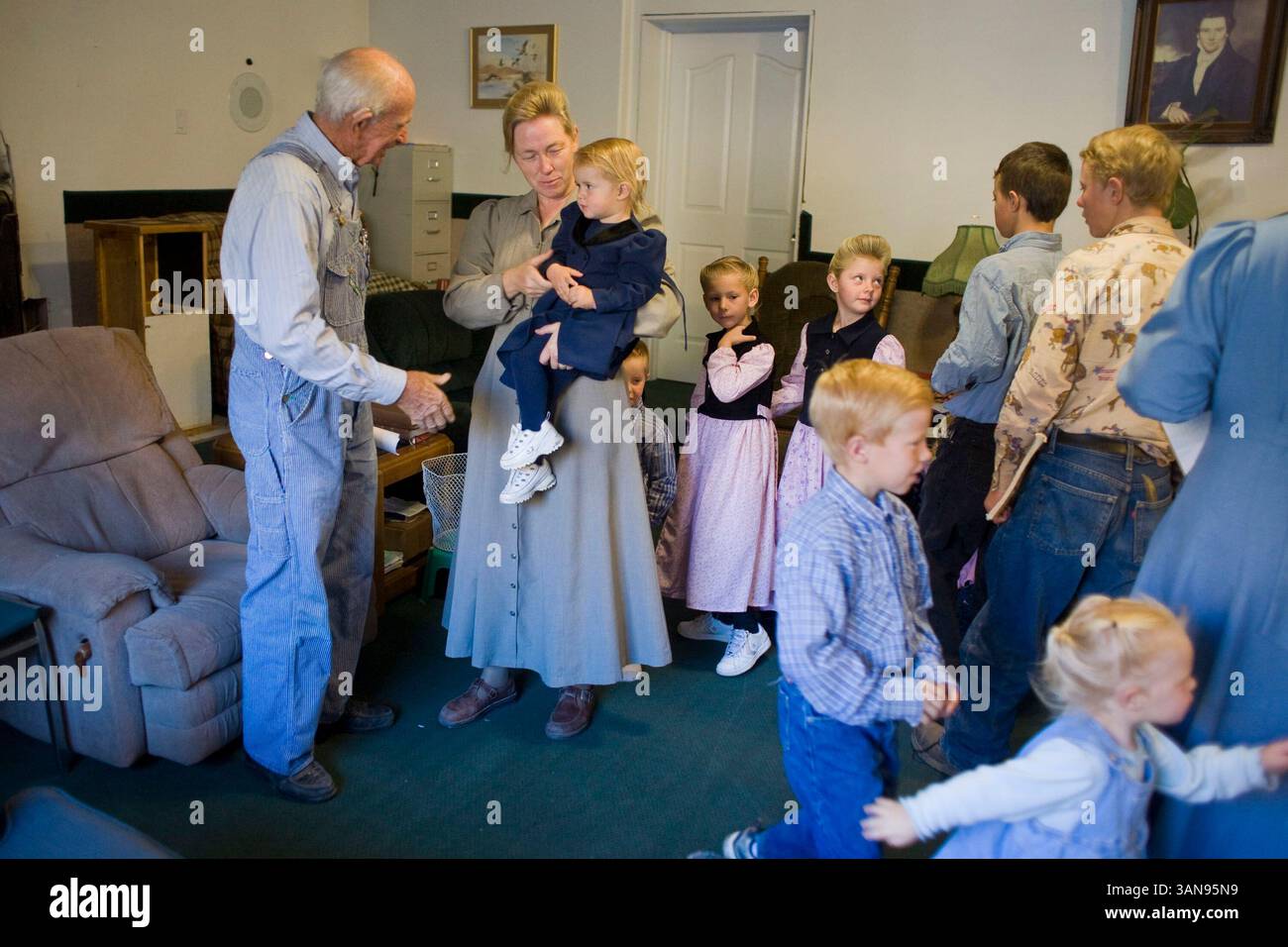 Sept 8, 2008 - Colorado City, Arizona, USA - JOSEPH JESSOP (left) gets ...