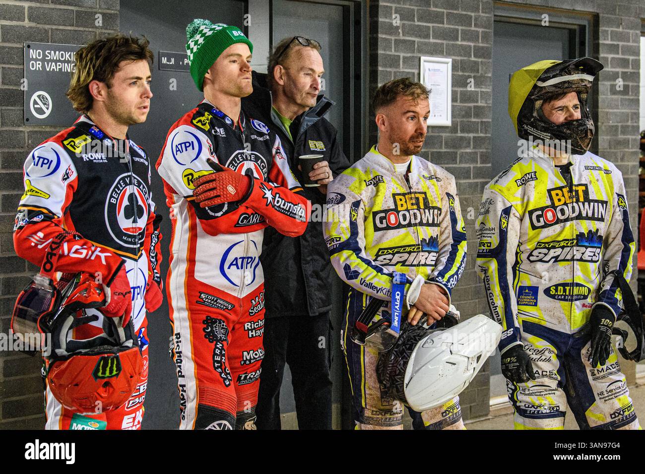 National Speedway Stadium, Manchester on Monday 14th April 2025. (L to ...