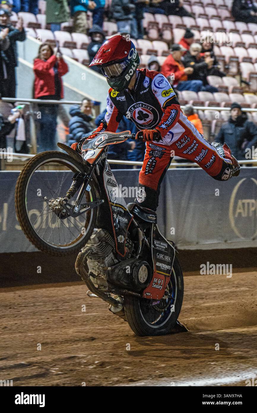 National Speedway Stadium, Manchester on Monday 14th April 2025. Belle ...