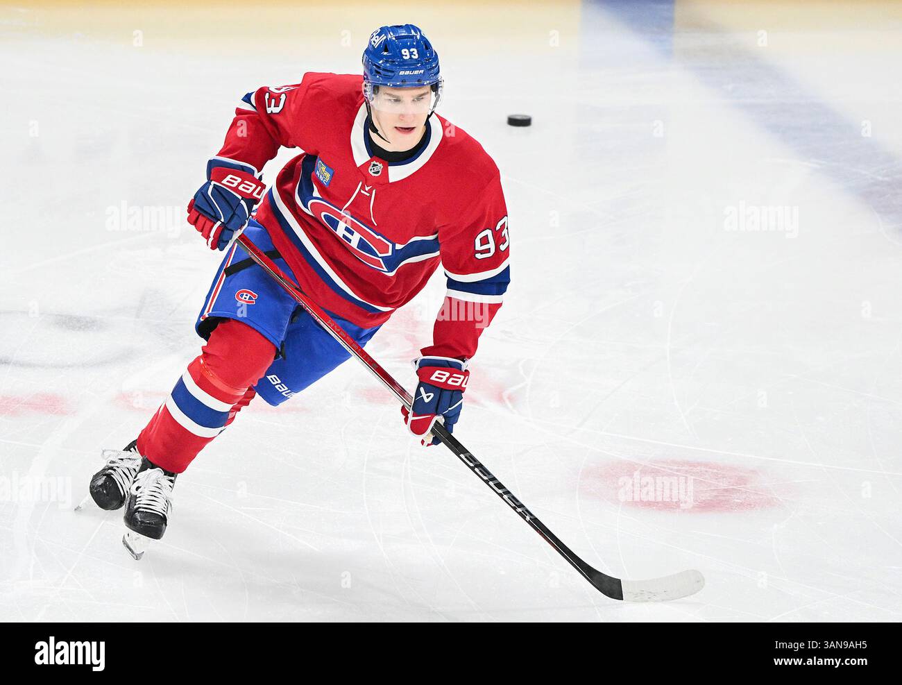Montreal Canadiens' Ivan Demidov skates prior to an NHL hockey game ...