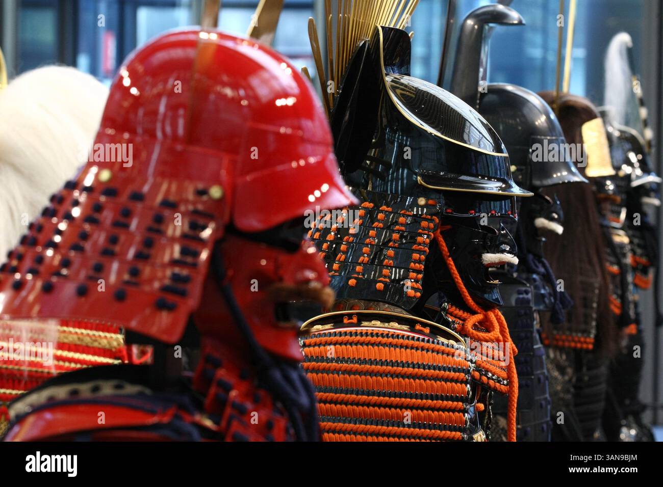 Jan 13, 2010 - Tokyo, Japan - Traditional Japanese Armor on display at ...