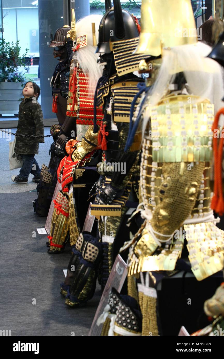 Jan 13, 2010 - Tokyo, Japan - Traditional Japanese Armor on display at ...