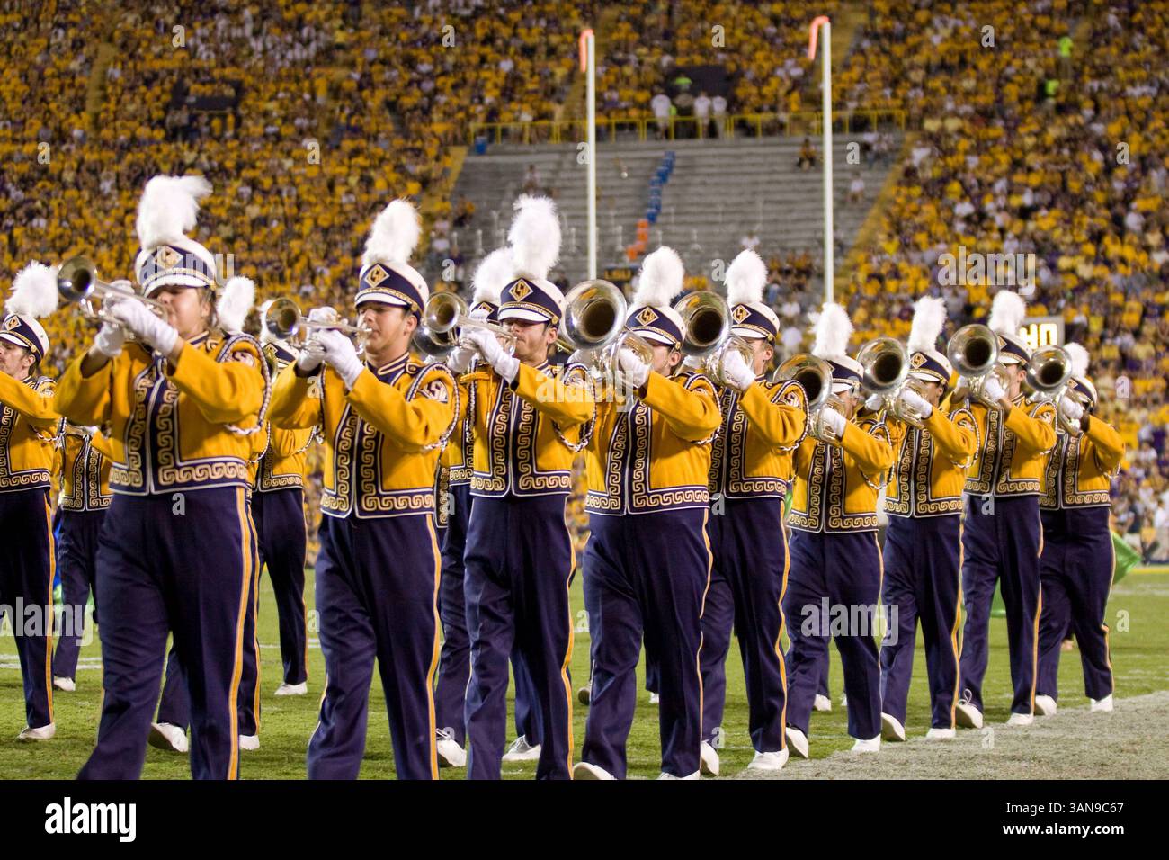 September 27, 2008 - Baton Rouge, LA.The LSU Marching Band performs at ...
