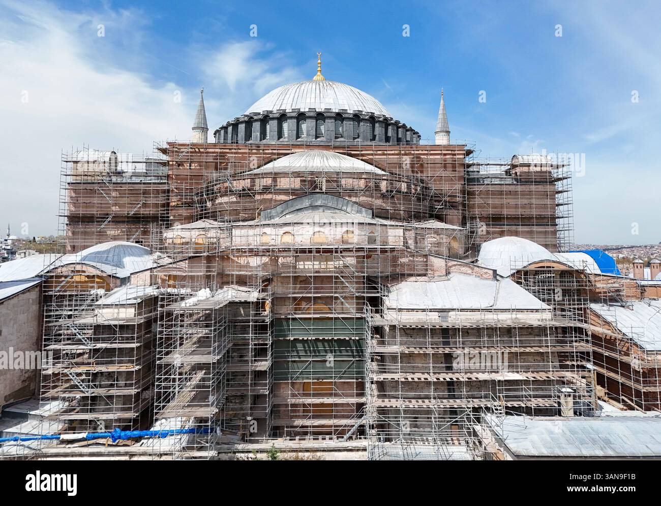Istanbul. 14th Apr, 2025. Photo taken on April 14, 2025 shows Hagia ...