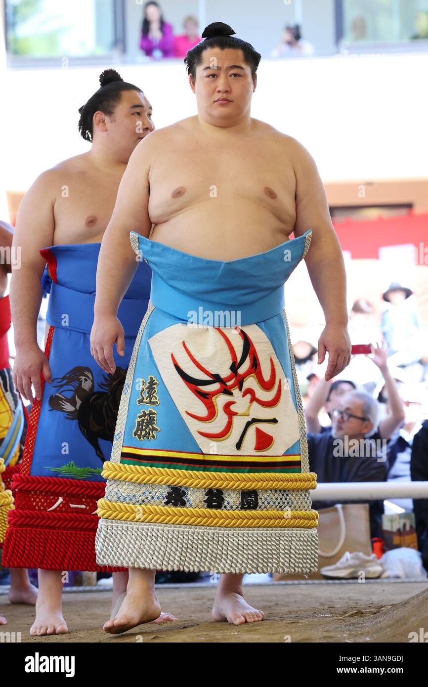 Endo, APRIL 14, 2025 - Sumo : Annual sumo tournament dedicated to the ...