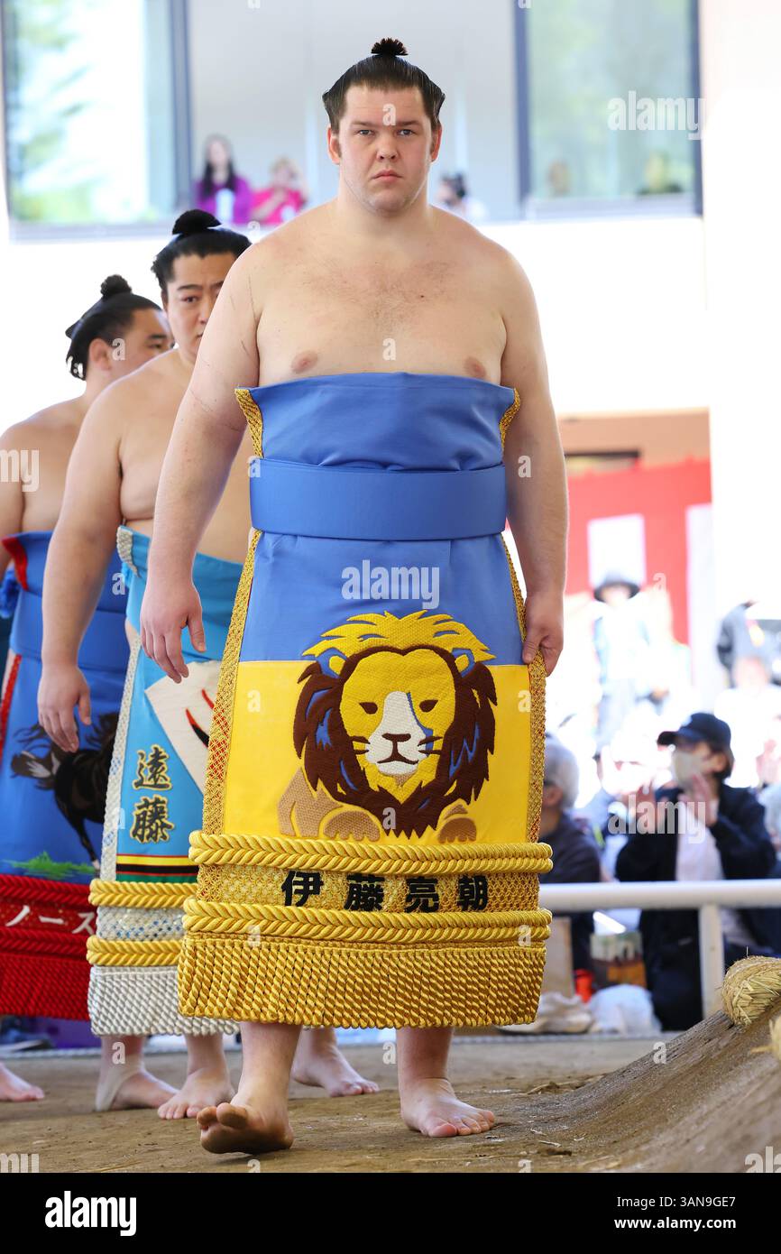 Tokyo Japan. 14th Apr, 2025. Shishi, APRIL 14, 2025 - Sumo : Annual ...