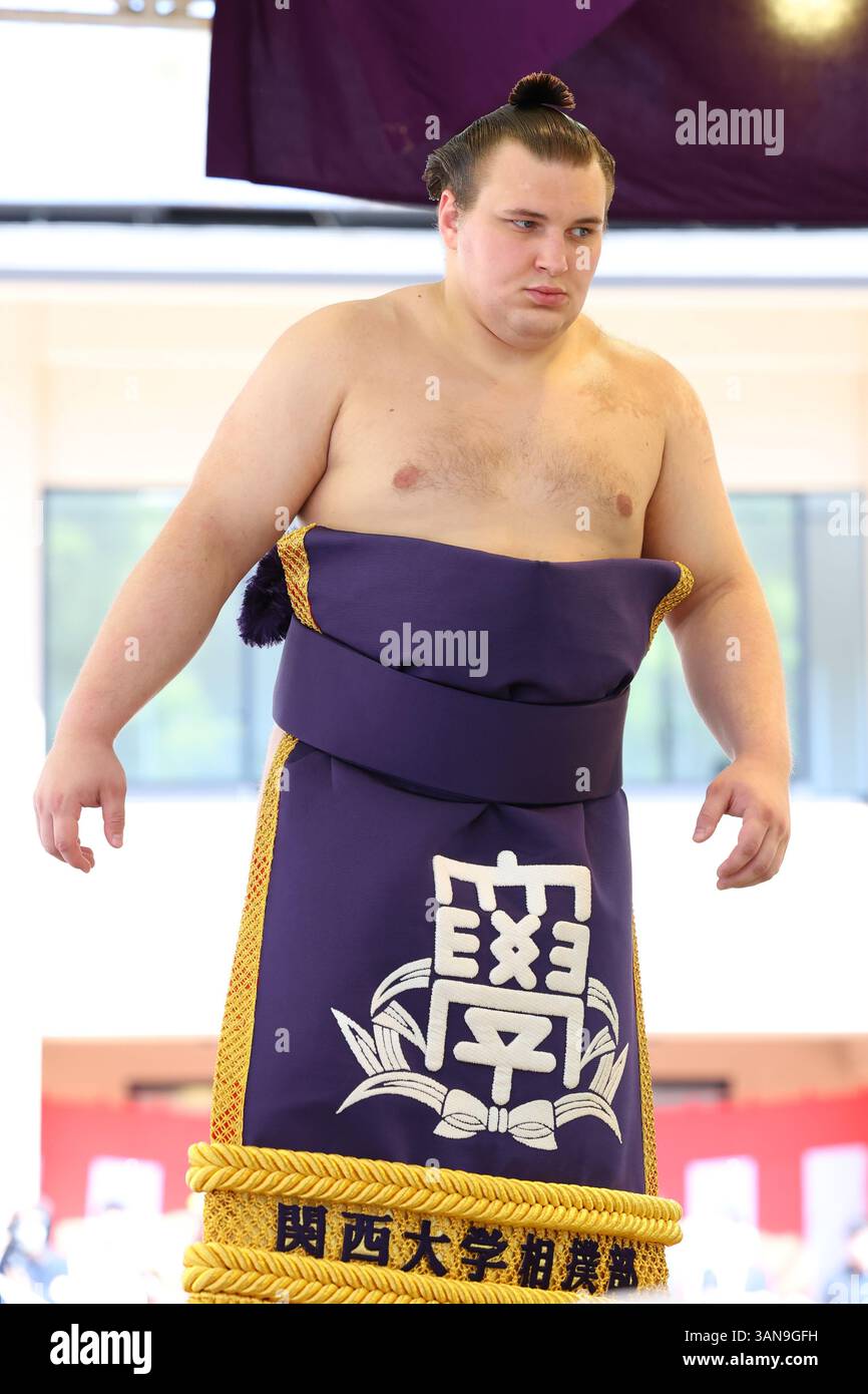 Tokyo Japan. 14th Apr, 2025. Aonishiki, APRIL 14, 2025 - Sumo : Annual ...