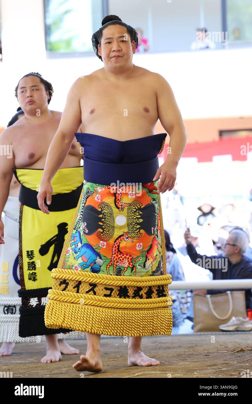 Tokyo Japan. 14th Apr, 2025. Tamashoho, APRIL 14, 2025 - Sumo : Annual ...