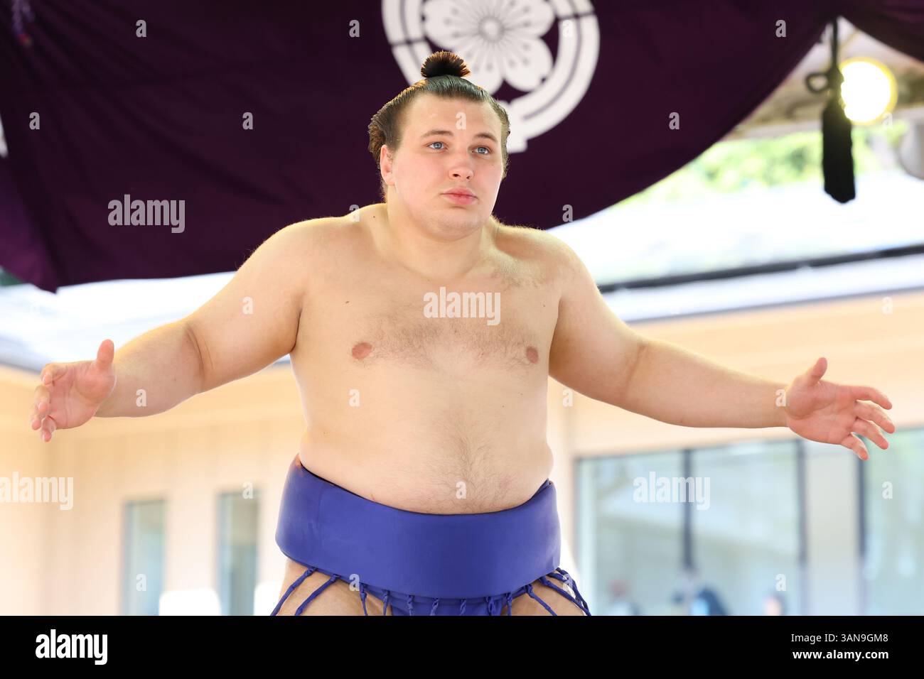 Tokyo Japan. 14th Apr, 2025. Aonishiki, APRIL 14, 2025 - Sumo : Annual ...