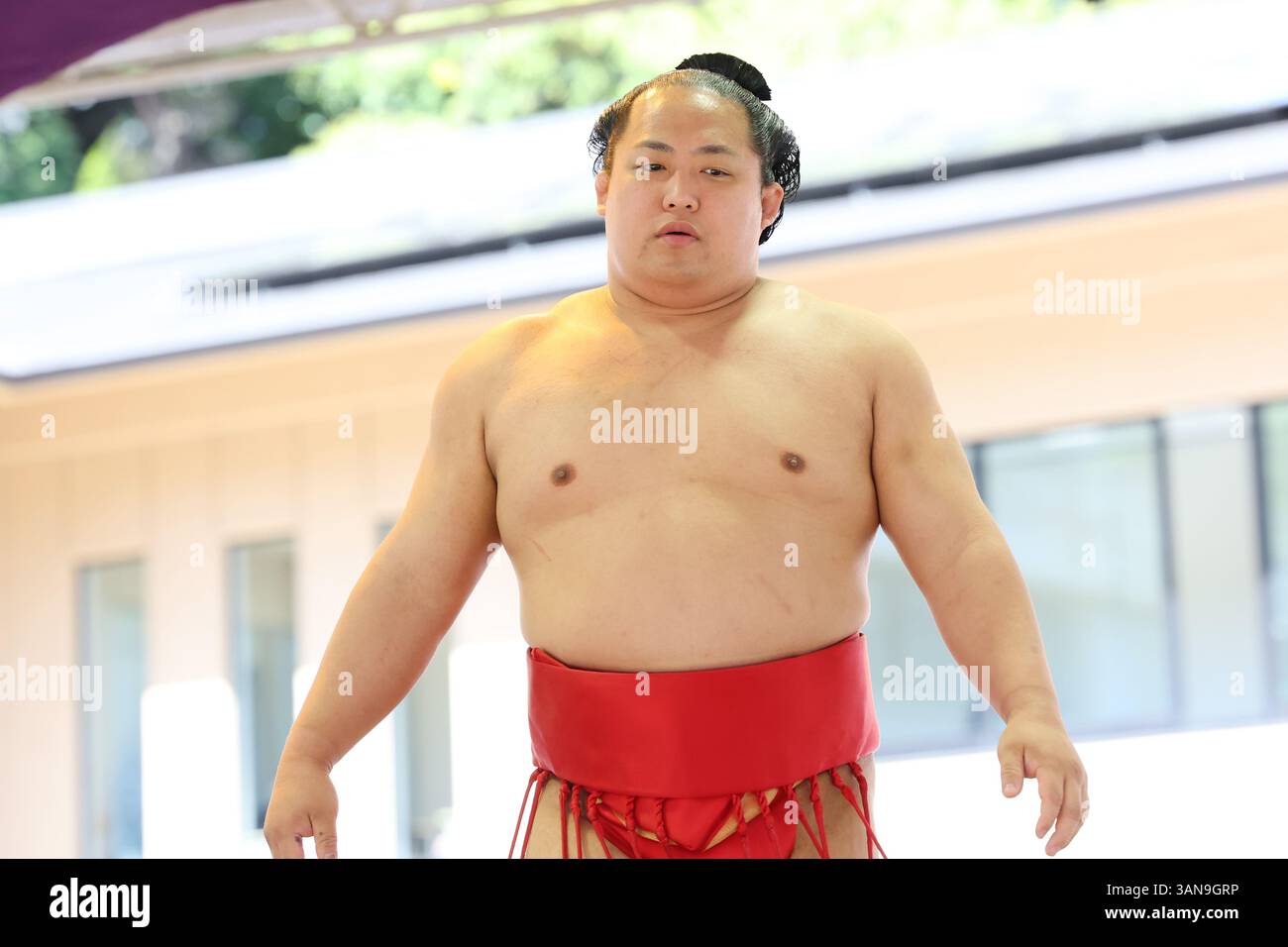 Midorifuji, APRIL 14, 2025 - Sumo : Annual sumo tournament dedicated to ...