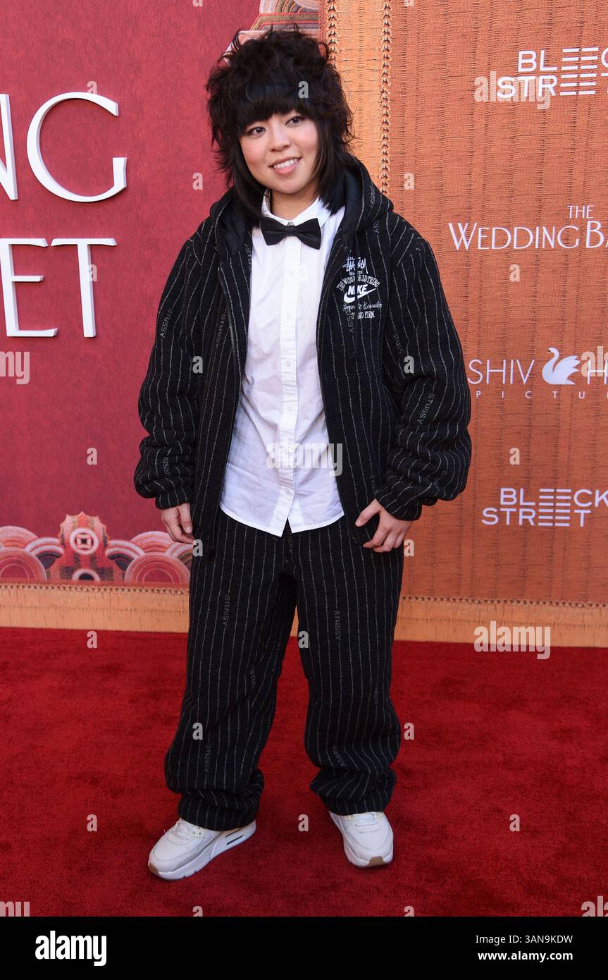 Bobo Le arrives at the premiere of "The Wedding Banquet" on Monday ...