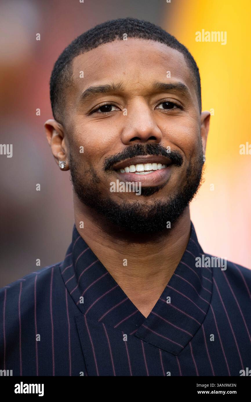Michael B. Jordan poses for photographers upon arrival at the premiere ...