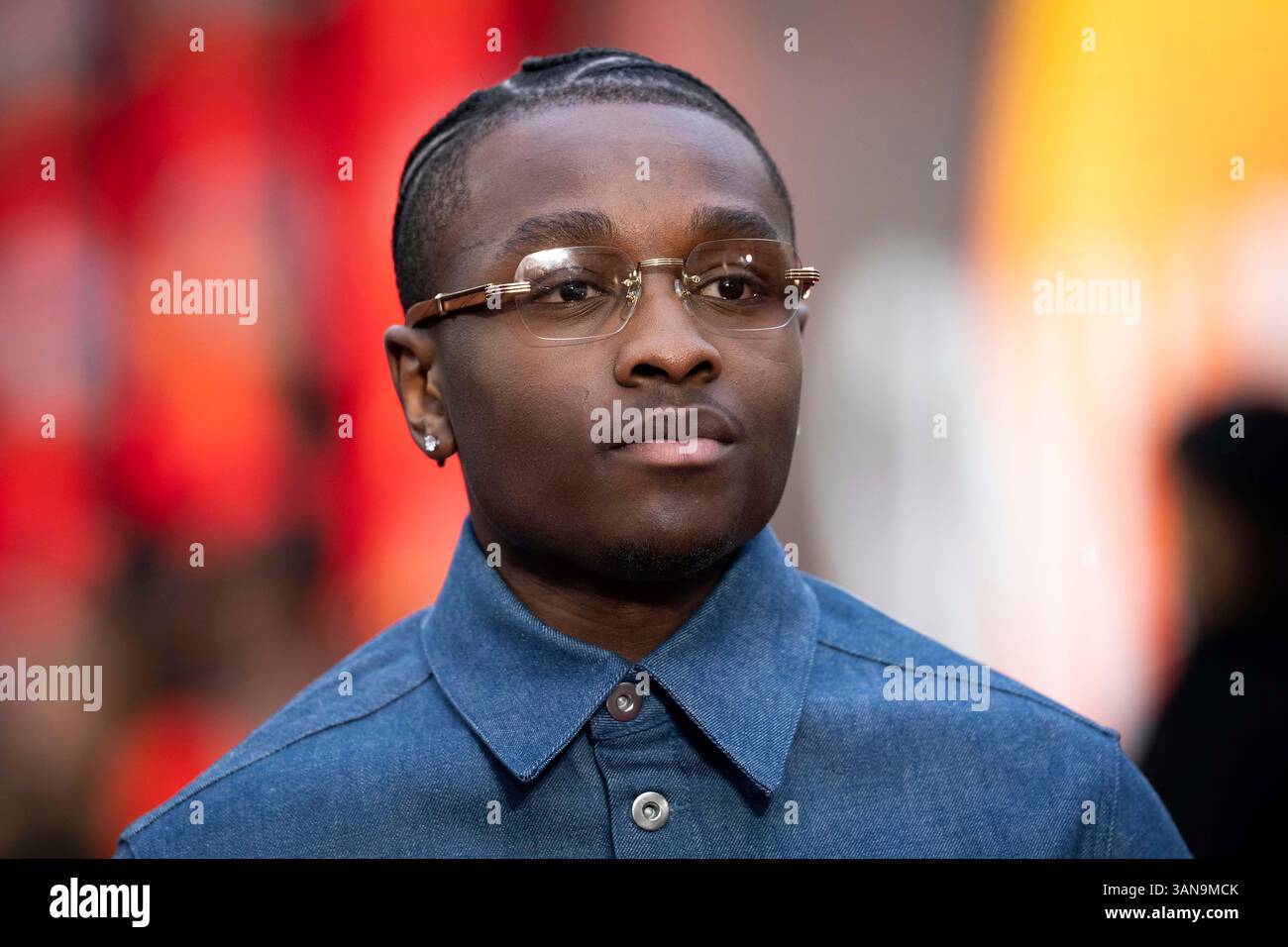 Miles Caton poses for photographers upon arrival at the premiere of the ...